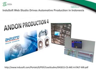 Andon Applications with InduSoft Web Studio | PPTX