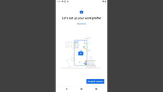 Intune MDM Enrollment: Android enterprise work profile | PPTX