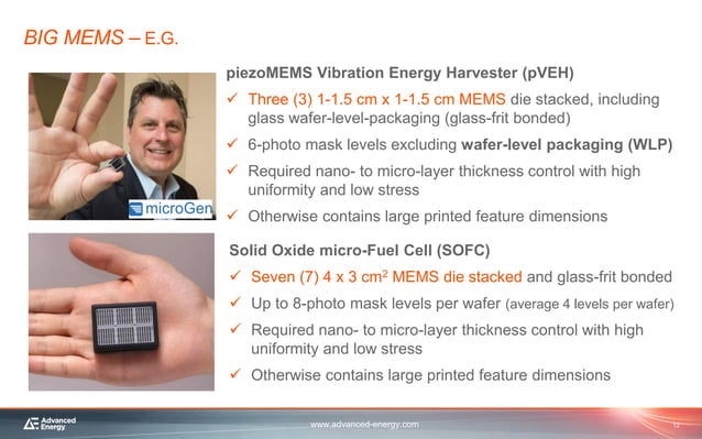 Lowering Production Cost of "Big MEMS (and Sensors)" Chip Technologies using Large Area ...