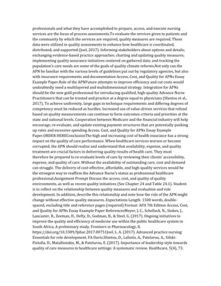 and Quality for APNs Essay Example Paper.docx