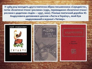 Знайомство з письменником Ю. Андрухович | PPTX