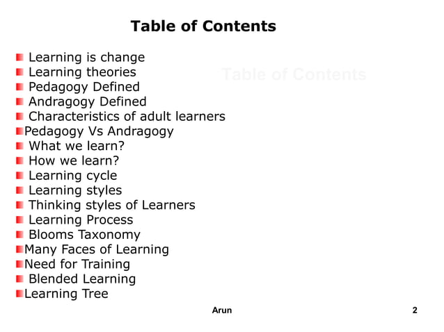 Andragogical Approach to Learning And Training Processes | PPT