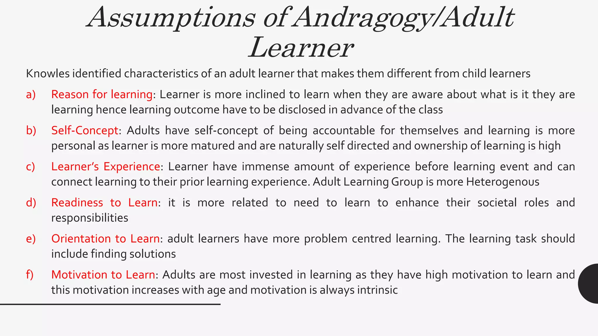 Andragogy | PPT