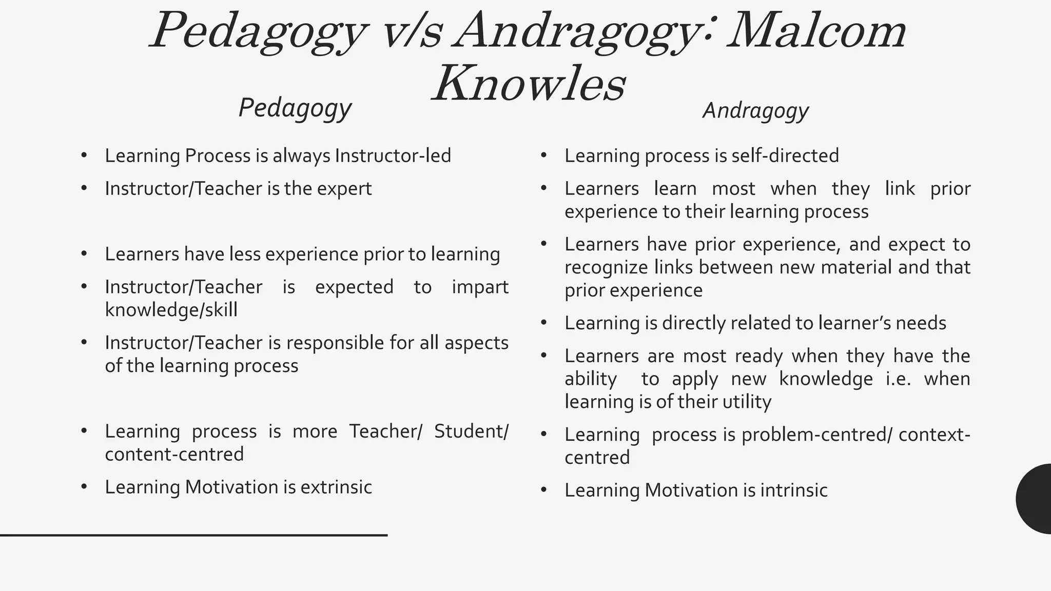 Andragogy | PPT
