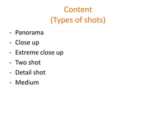 Types of Shot | PPT