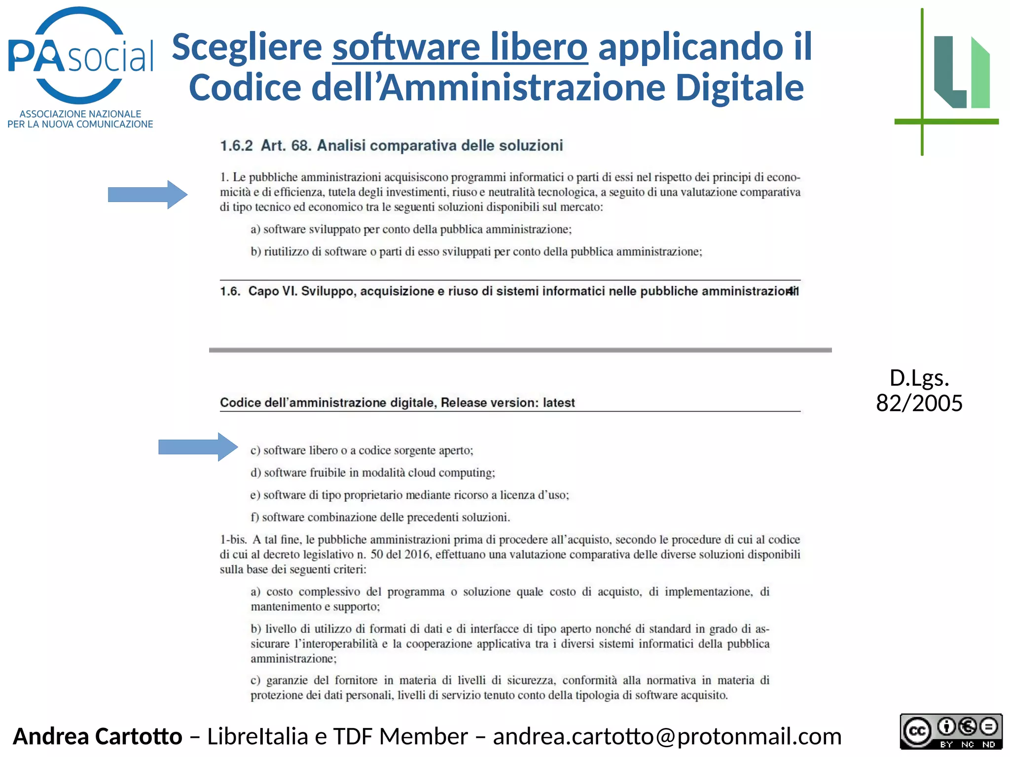 Andrea Cartotto Le carte vincenti del Software Libero | PDF