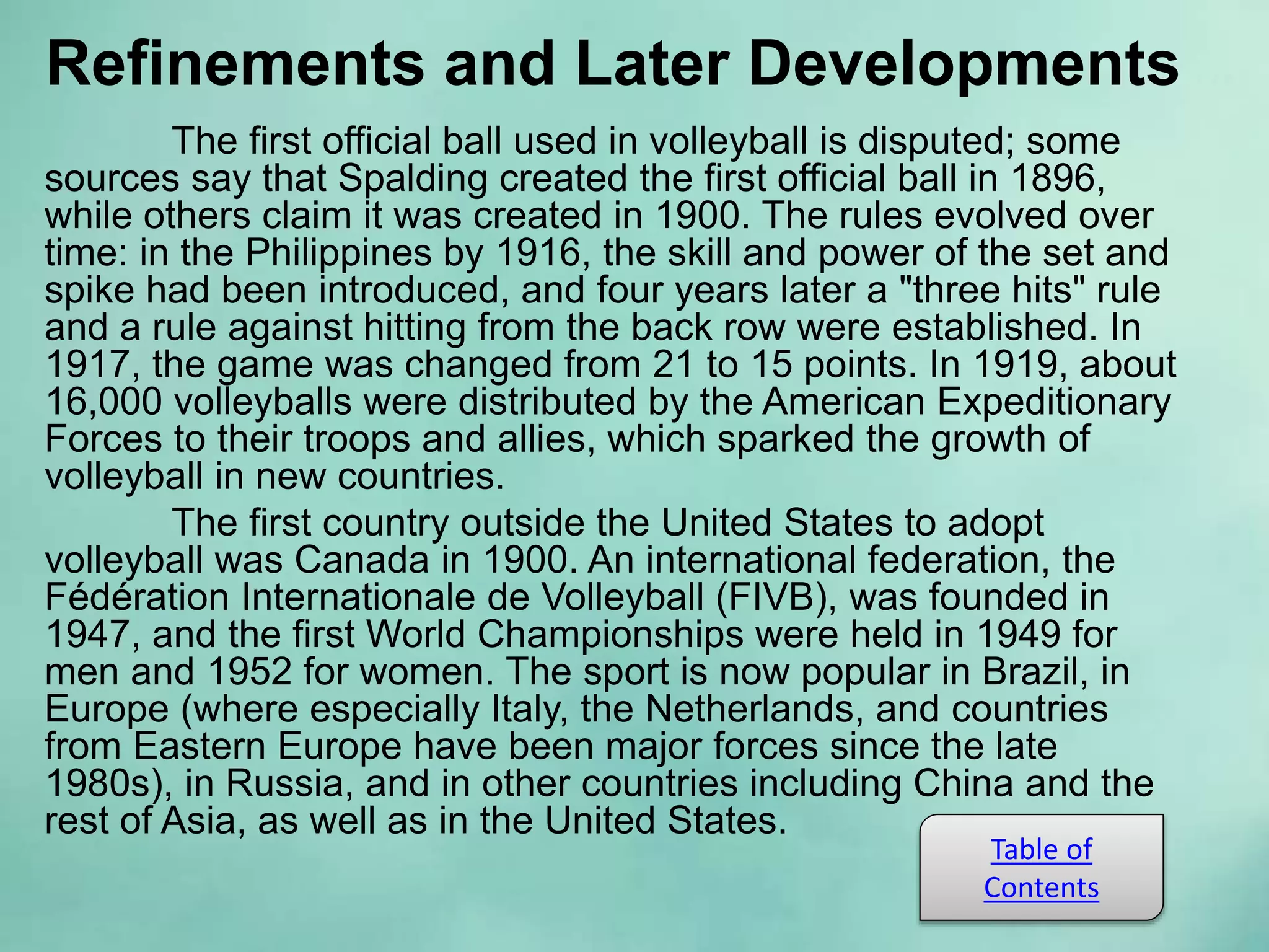 Sports: Volleyball | PPTX