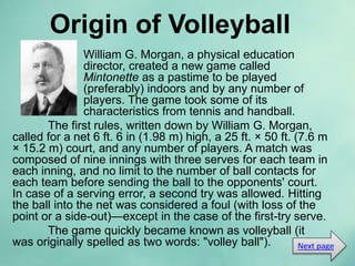 Sports: Volleyball | PPTX