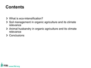 Eco-Intensification - the science of organic farming: A guide to ...