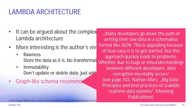 Are Data Lakes the new Core DWHs? | PPT