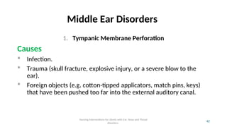 Nursing care for a patient with Ear eye and nose disorder.ppt