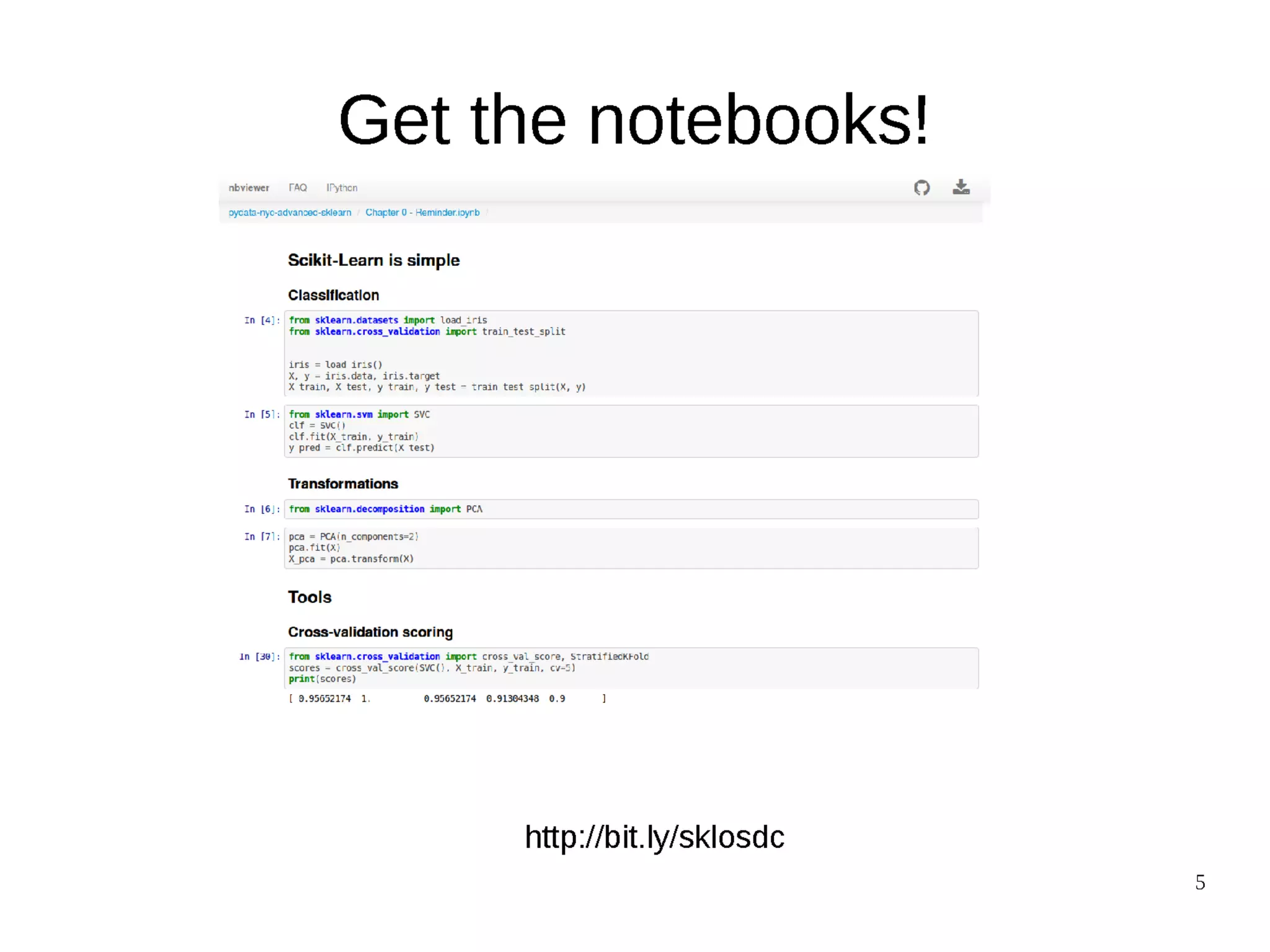 Machine Learning with scikit-learn | PPT