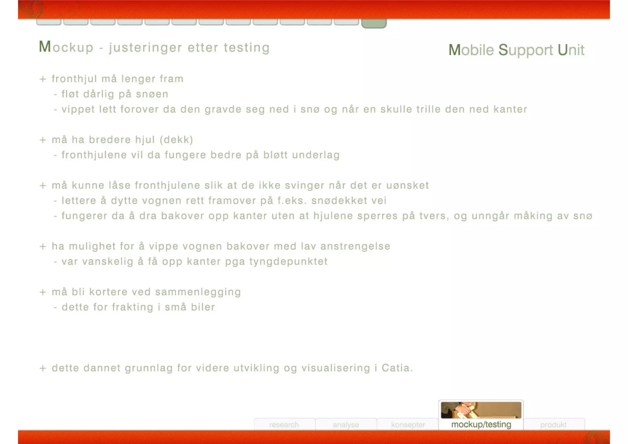 Student Project - AHO - "Mobile Support Unit" | PPT