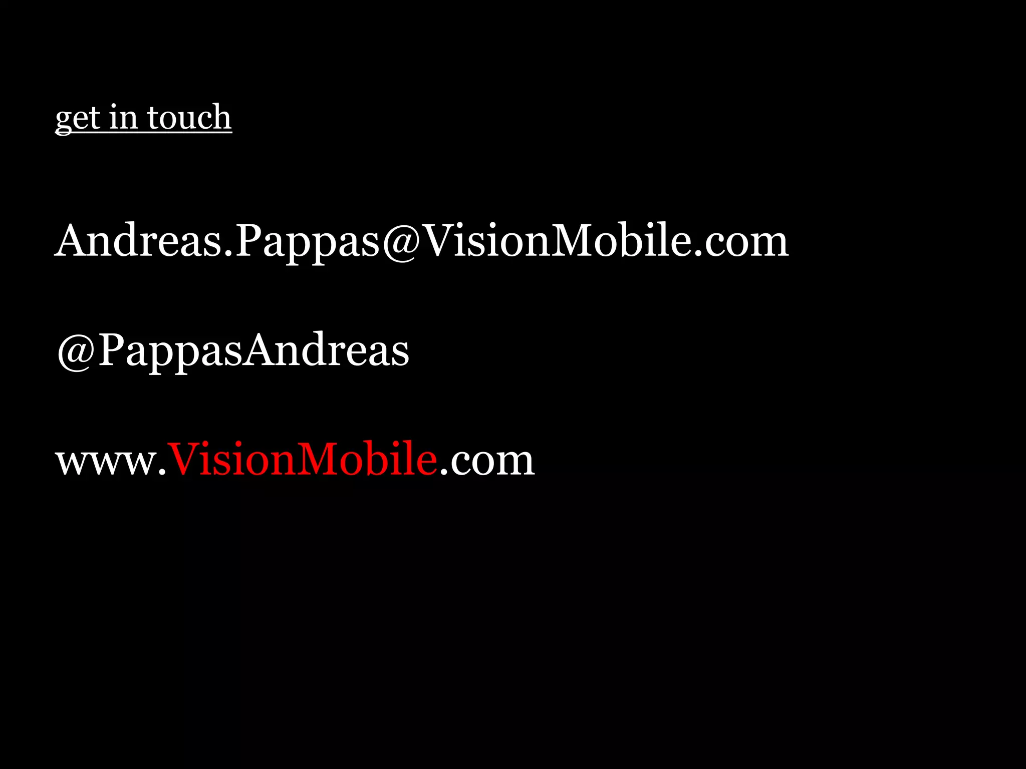 Andreas Pappas, Senior Analyst, VisionMobile | PPTX