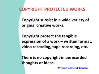 Copyright & Licensing in the Entertainment Industry | PPT