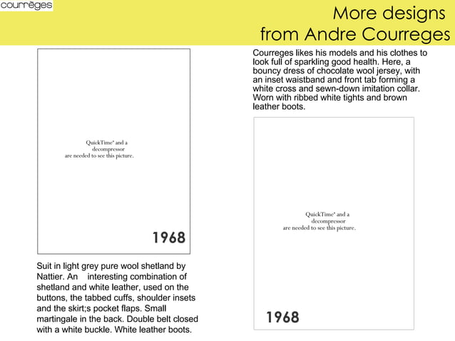 Andre Courreges designer presentation | PPT