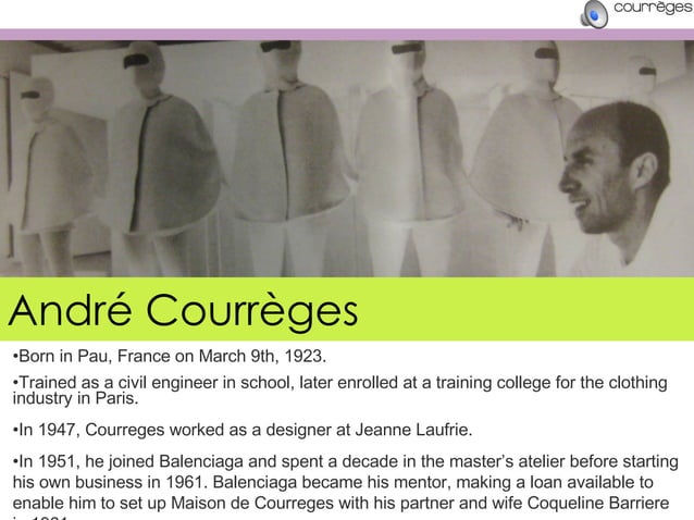 Andre Courreges designer presentation | PPT
