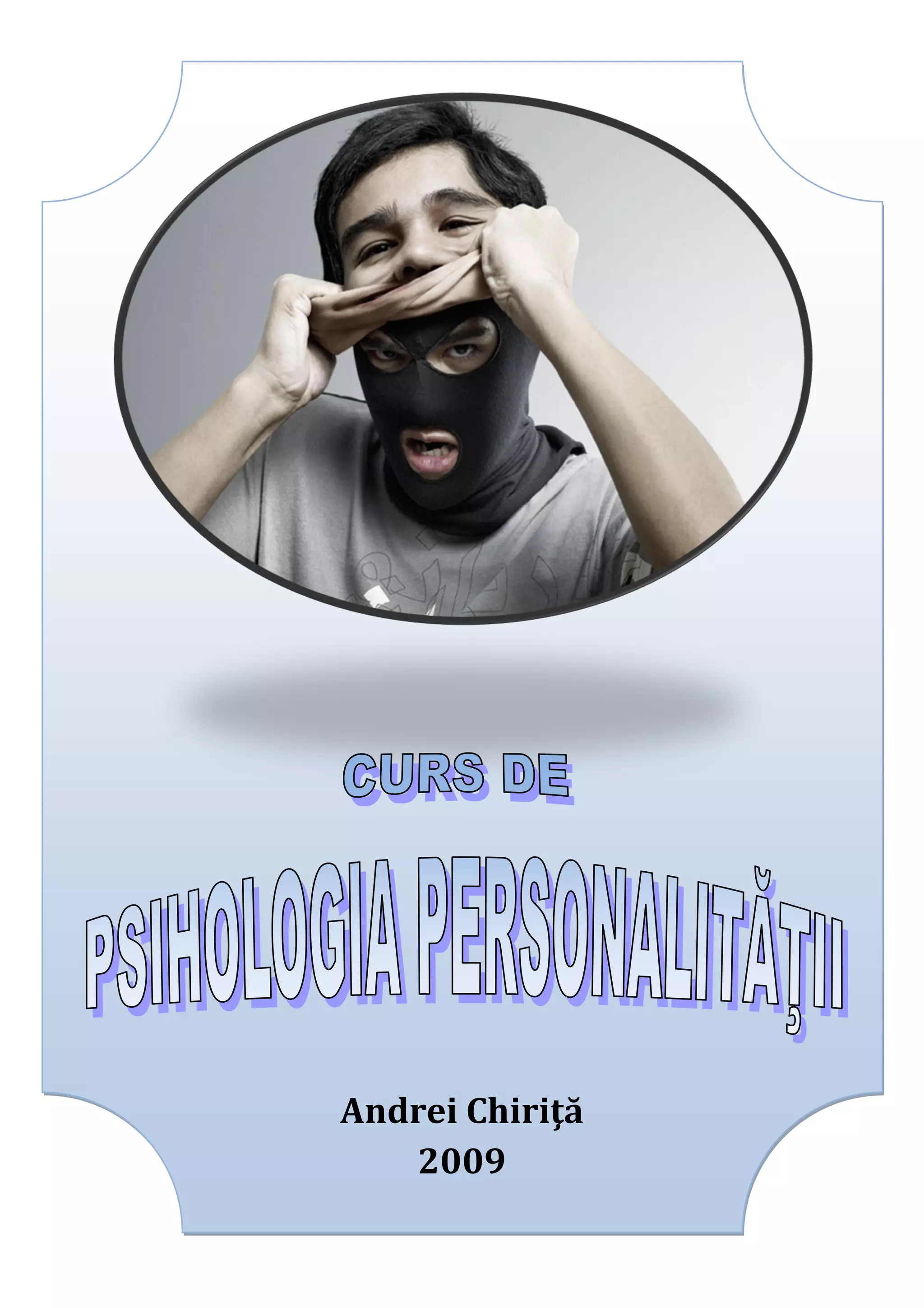 psihologia personalitatii Andrei chirita | PDF