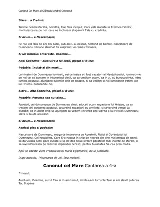 Andrei criteanul canonul cel mare | PDF
