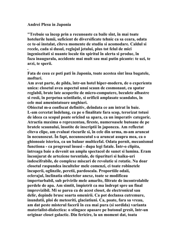 Andrei plesu in japonia | DOC