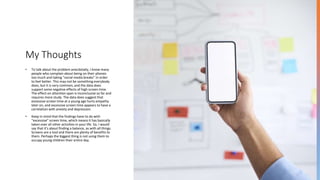 The effects of screentime on children's attention spans and empathy | PPTX