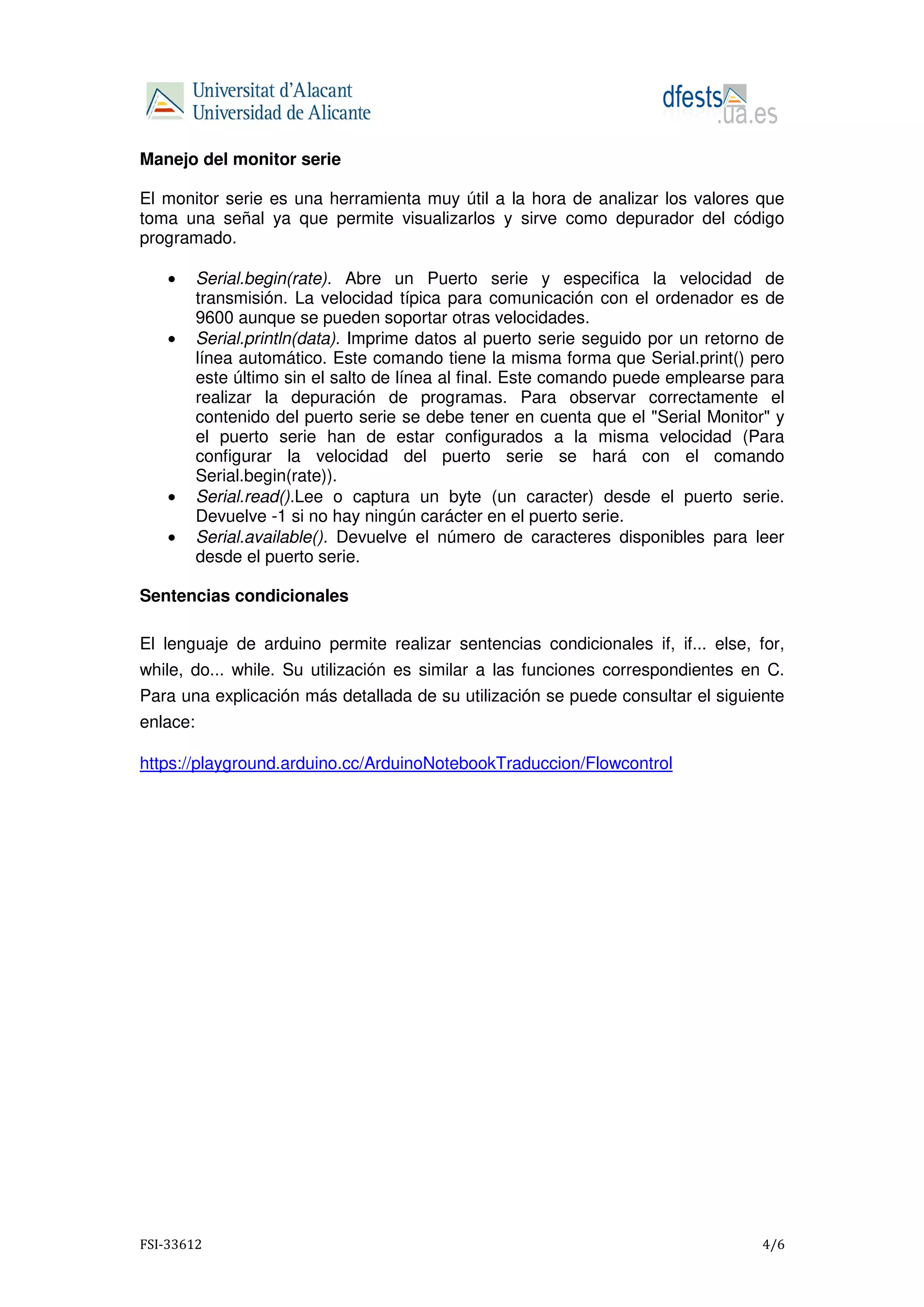Arduino Programación Básica De Arduino Pdf