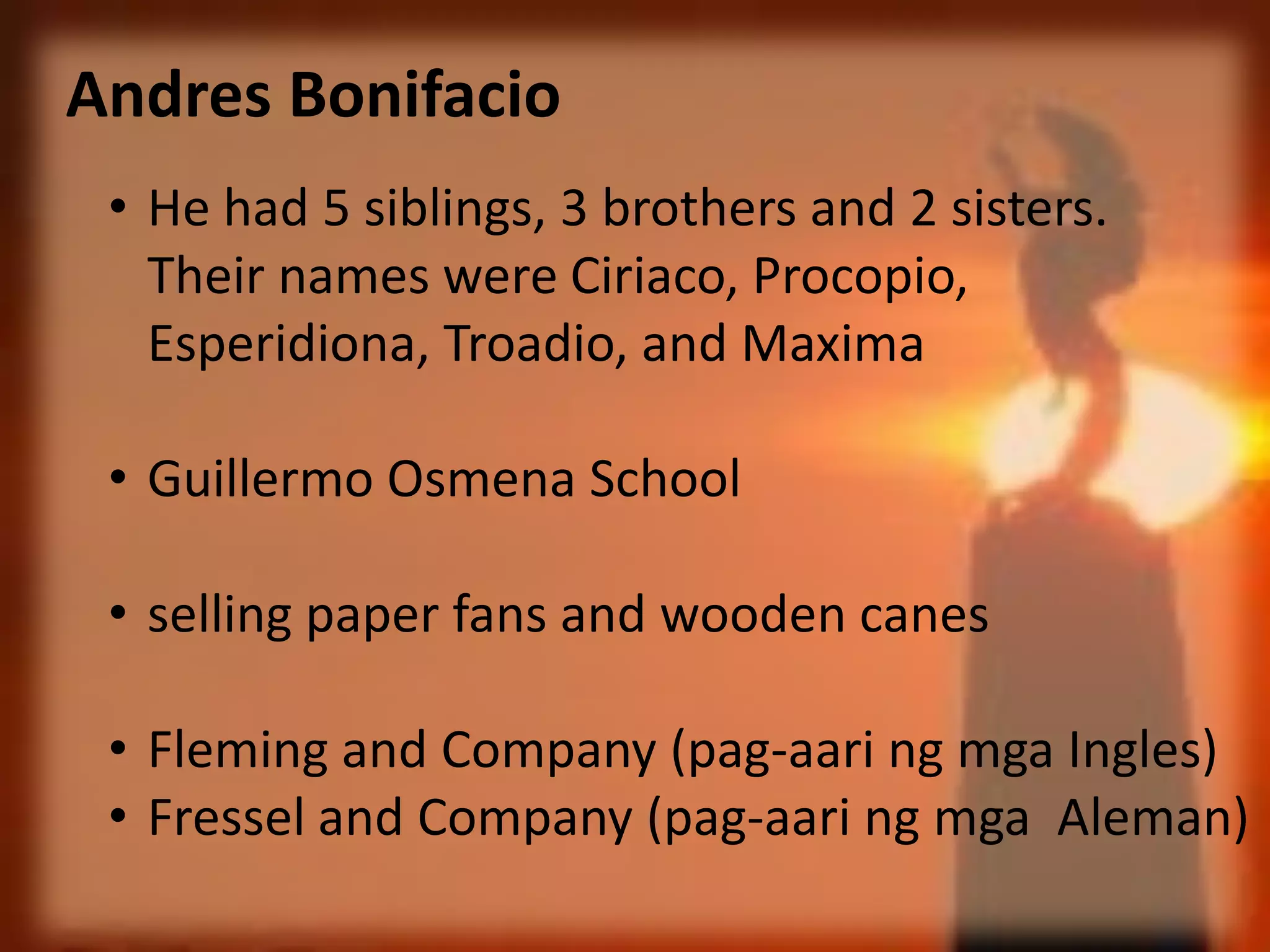 Andres bonifacio | PPTX
