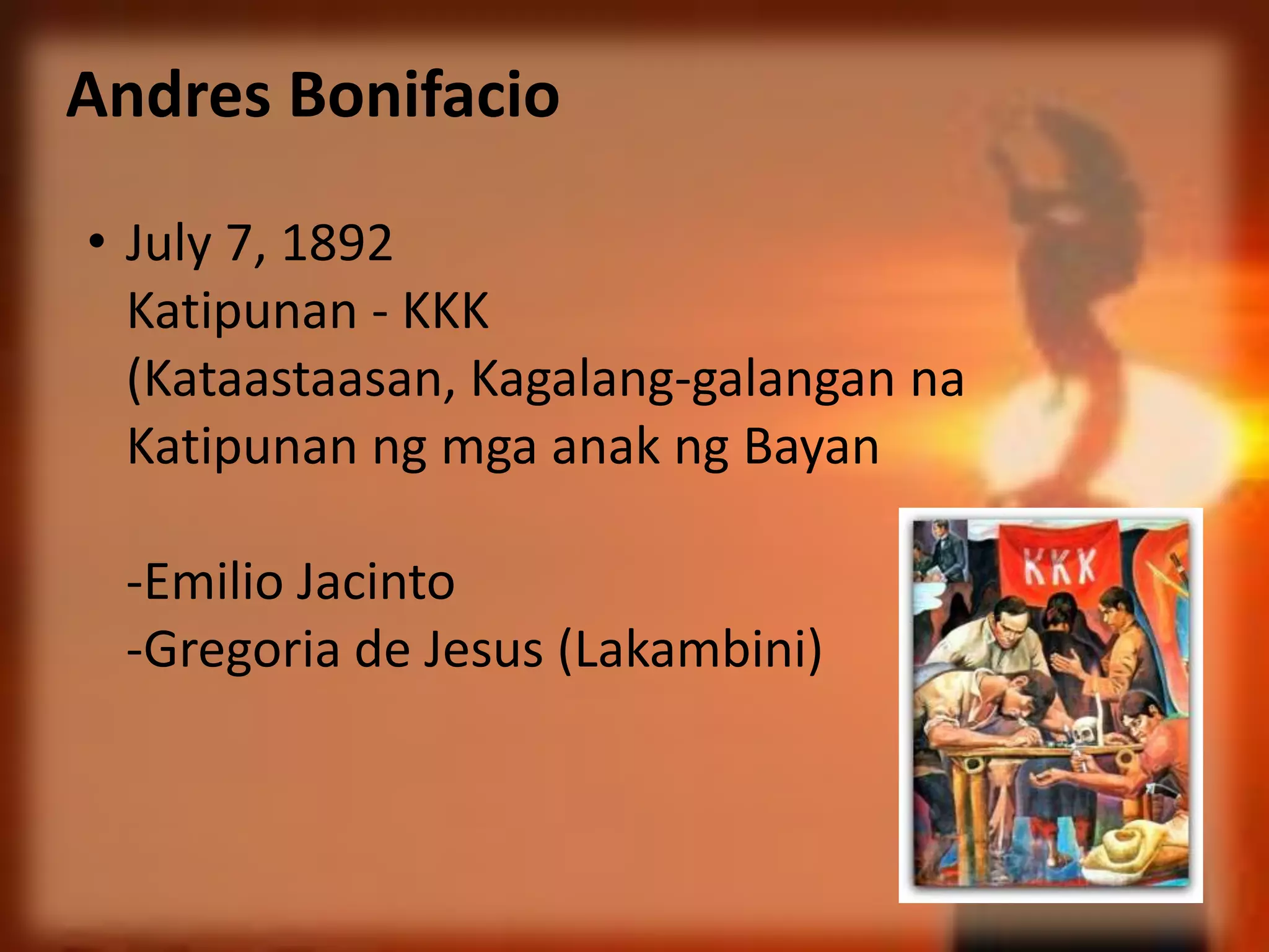 Andres bonifacio | PPTX