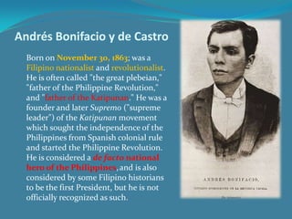 Andres bonifacio | PPTX