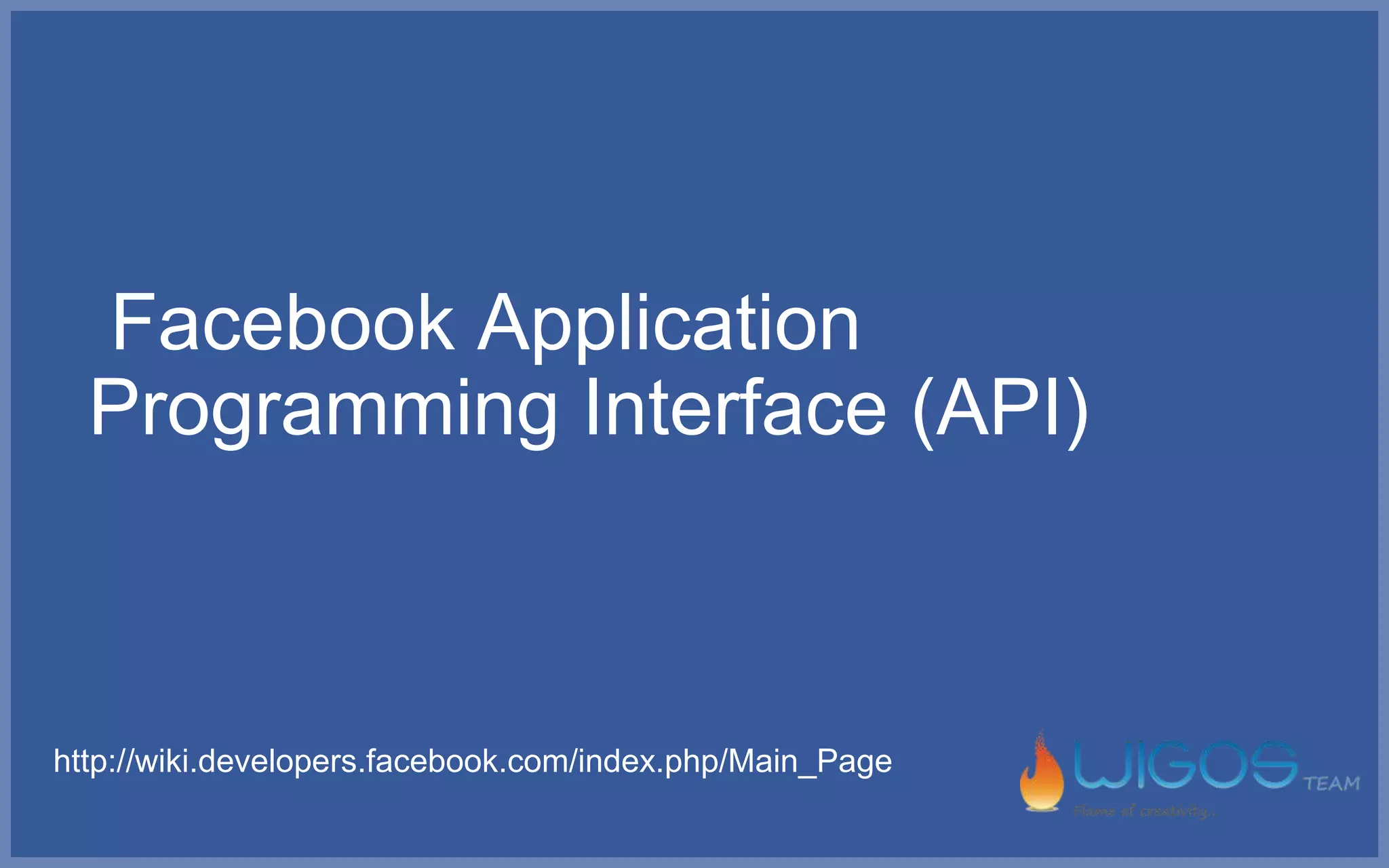 Introduction to Facebook Platform by Andres Granda | PPT