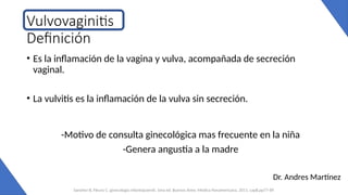 sangrado vaginal y leucorrea en paciente infaltil bajo contexto de ...