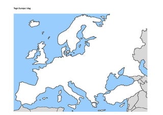 Blank Map Of Europe 1938
