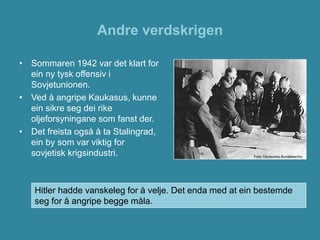 Andre verdskrigen alliert overtak | PPTX