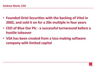 Investment outlook: what investors are looking for - Andrew Monk, CEO ...