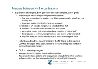 Andrew Taylor: Competition in the NHS: progress and prospects | PDF