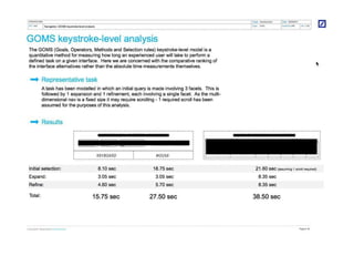 GOMS Analysis on the back of the envelope | PDF