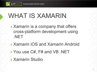 Intro to Azure Mobile Services & Xamarin | PPT