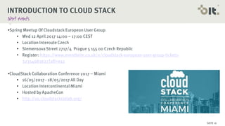 Introduction CloudStack Community - Andre Walter | PDF