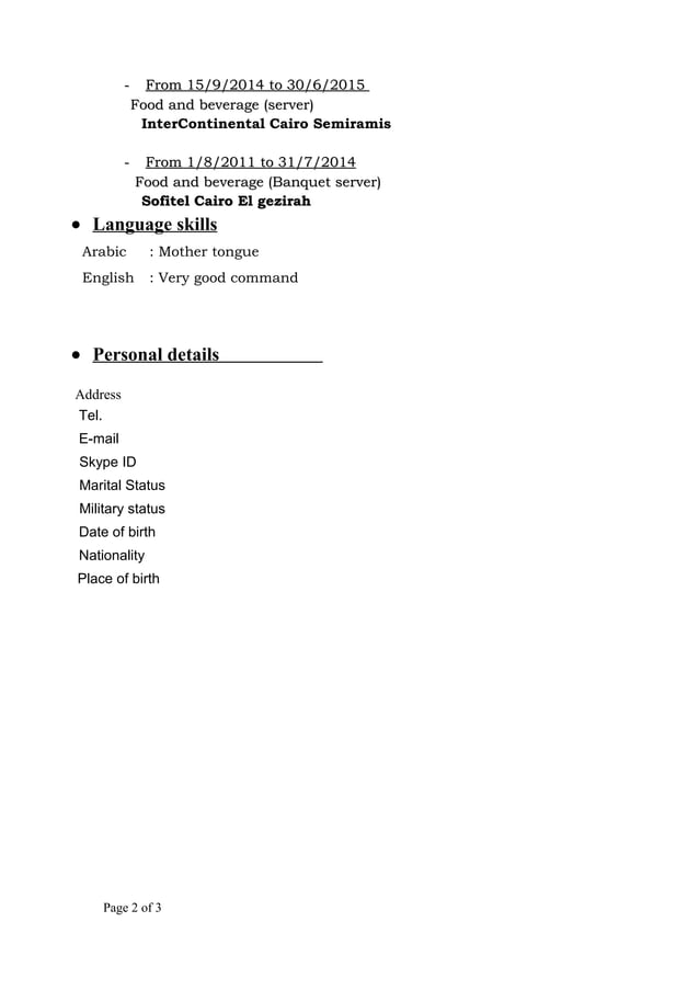 Andrew Atef CV | DOC