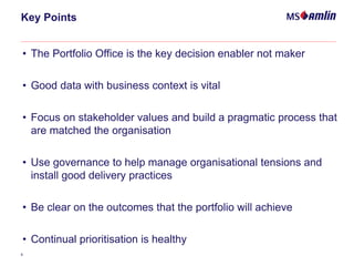 Taking and making hard decisions in the portfolio office - Andrew Britton, MS Amlin | PDF ...