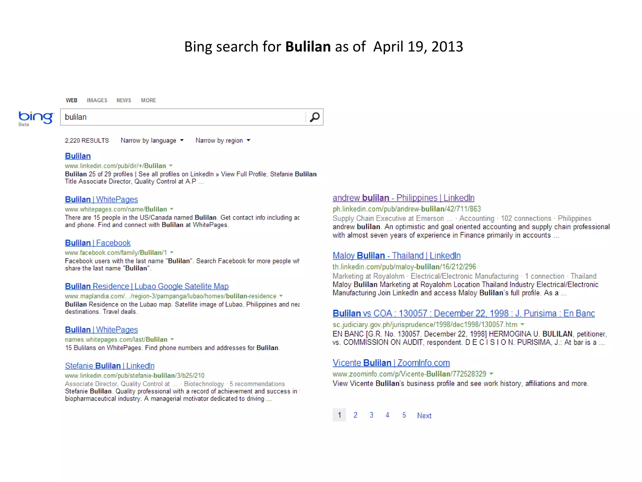Andrew bulilan.assignment1 | PPT | Search | Internet