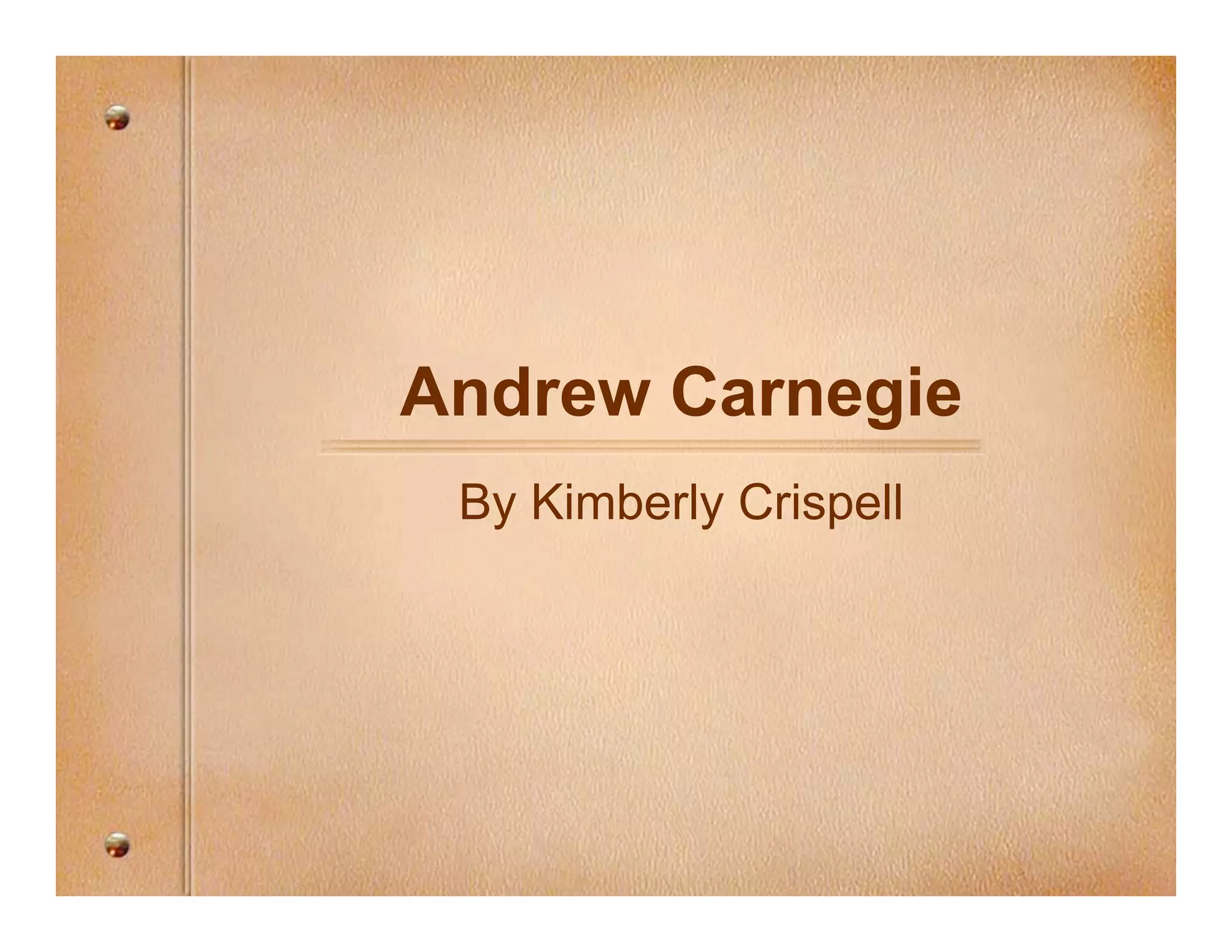 Andrew Carnegie | PDF