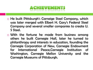 Andrew carnegie | PPT