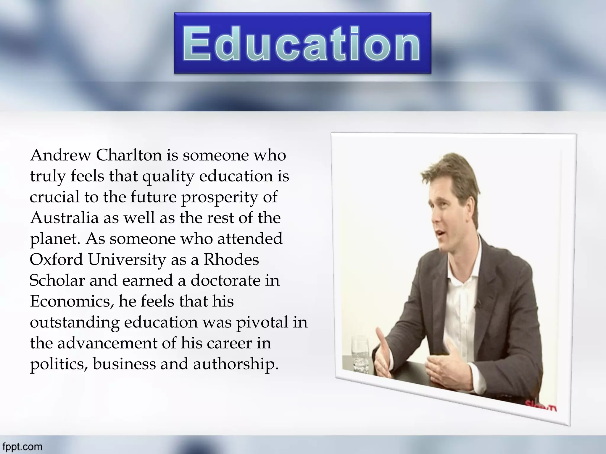 Andrew charlton | PPT