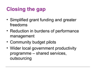 The Spending Review and social care - Andrew Cozens | PPT