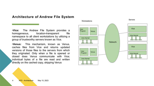 Andrew File System - Distributed Computing | PPTX | Operating Systems | Computer Software and ...