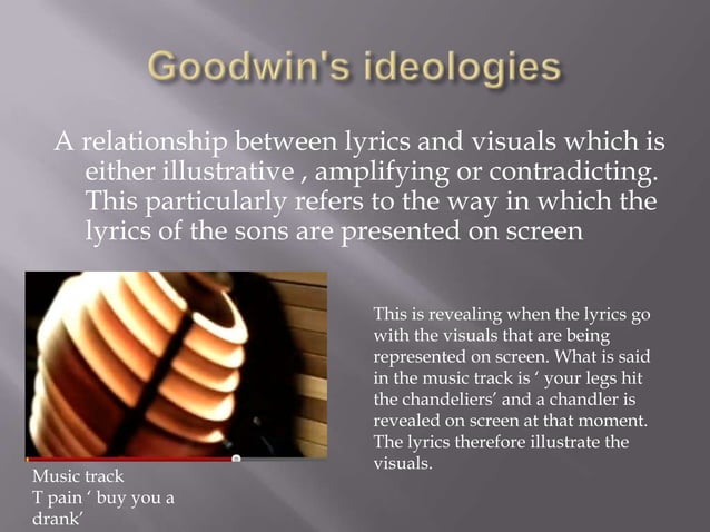 Andrew goodwin | PPTX | Music Video | Genres