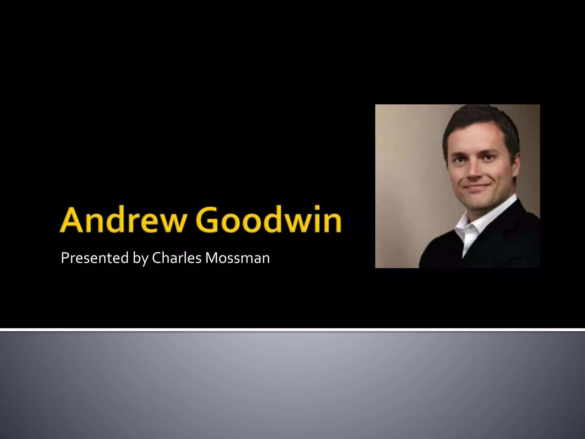 Andrew goodwin | PPT