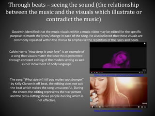 Andrew goodwin’s music video theory | PPTX