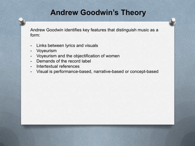 Andrew Goodwin's Theory | PPTX